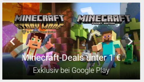 Google Play Store: Minecraft – Story Mode für 0,09€ statt 5,39 ...