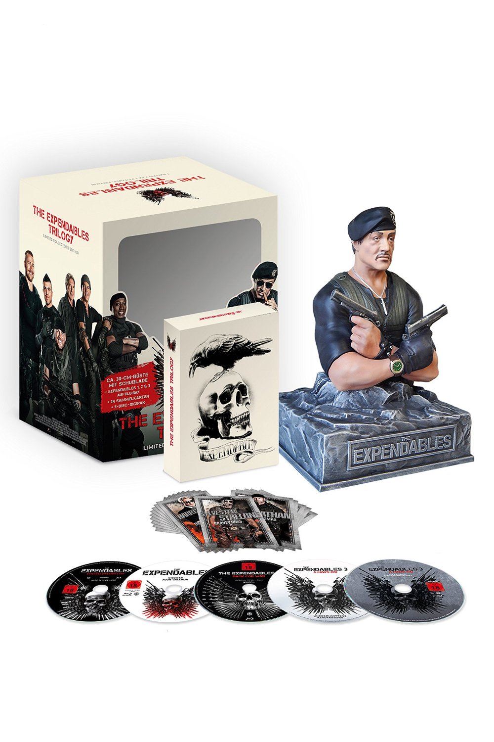 Expendables Trilogy Limited Collector’s Edition inkl. Büste [Blu-ray ...