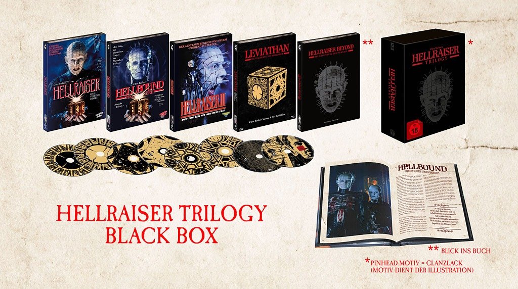 Hellraiser Trilogy – Black Box [Blu-ray+DVD] für 127,77€ + VSK › Bluray ...