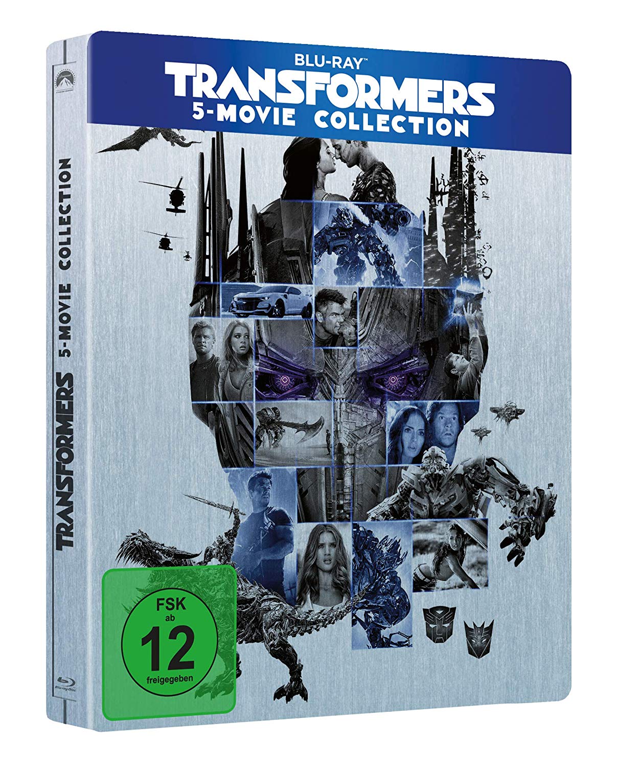 Transformers 5 Movie Collection [Blu-ray] Limited Steelbook für 69,95 ...