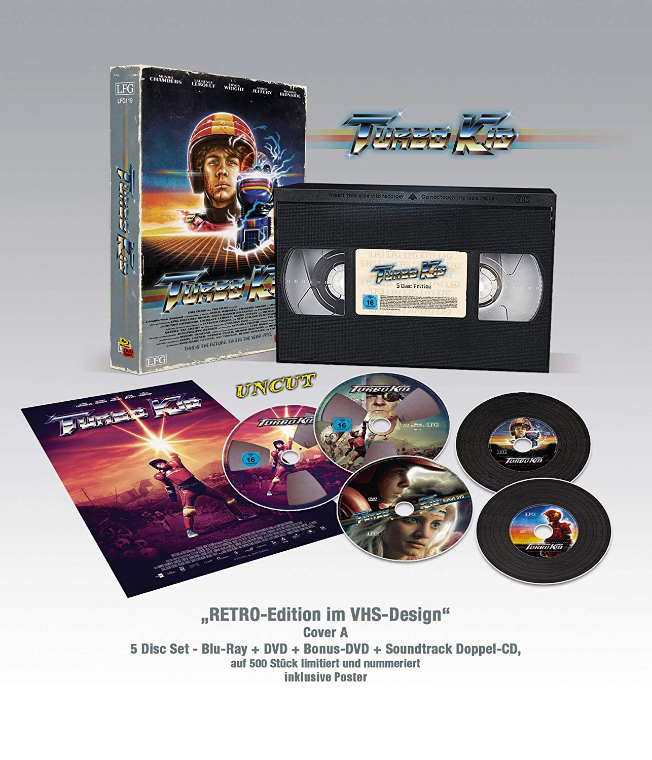 [Vorbestellung] Amazon.de: Turbo Kid – VHS RETRO-Edition (Cover A + B ...